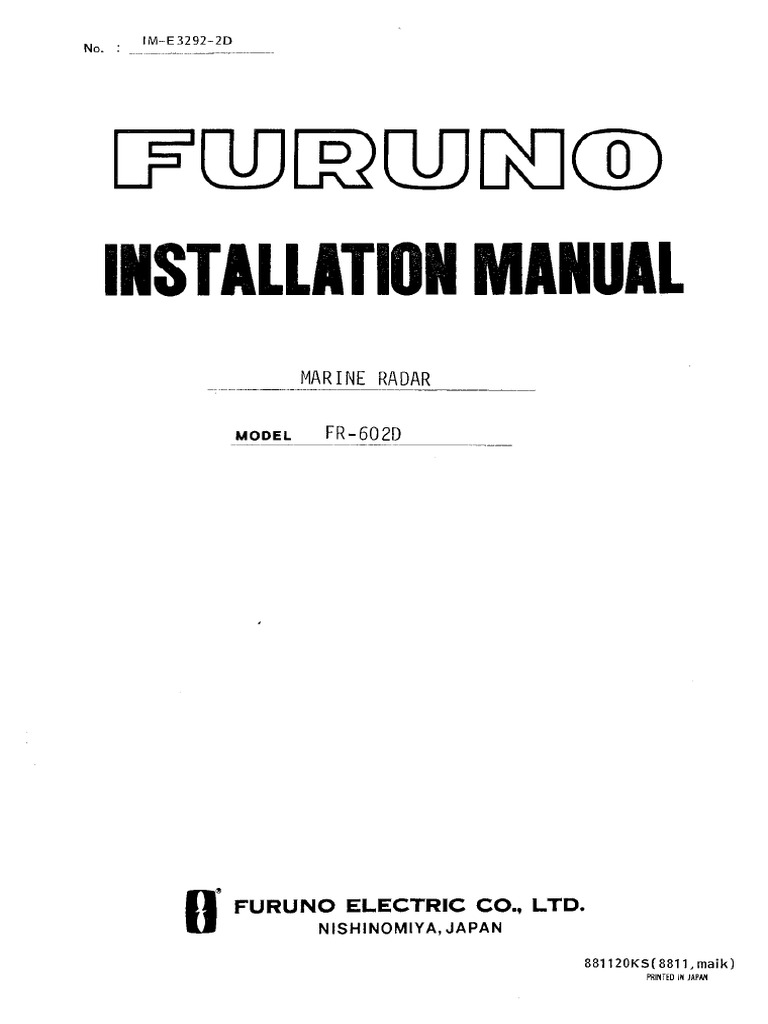 FR602 Installation Manual | PDF