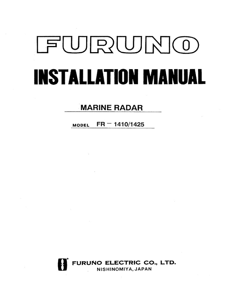 FR1410 Installation Manual | PDF
