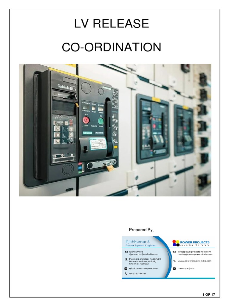 LV Circuit Breaker Release Coordination | PDF | Manufactured Goods ...