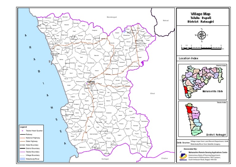 Dapoli Taluka Village Map Overview | PDF