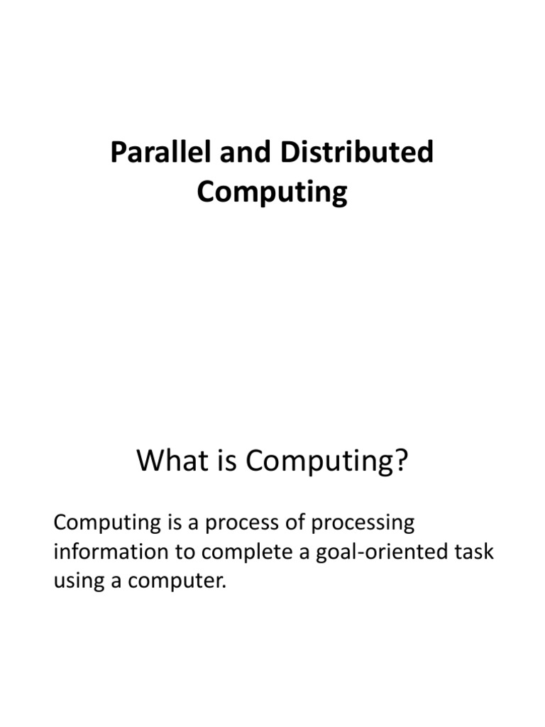 Lecture 01 - Introduction PDC | PDF | Parallel Computing | Distributed ... Lecture 01 - Introduction PDC | PDF | Parallel Computing | Distributed ...