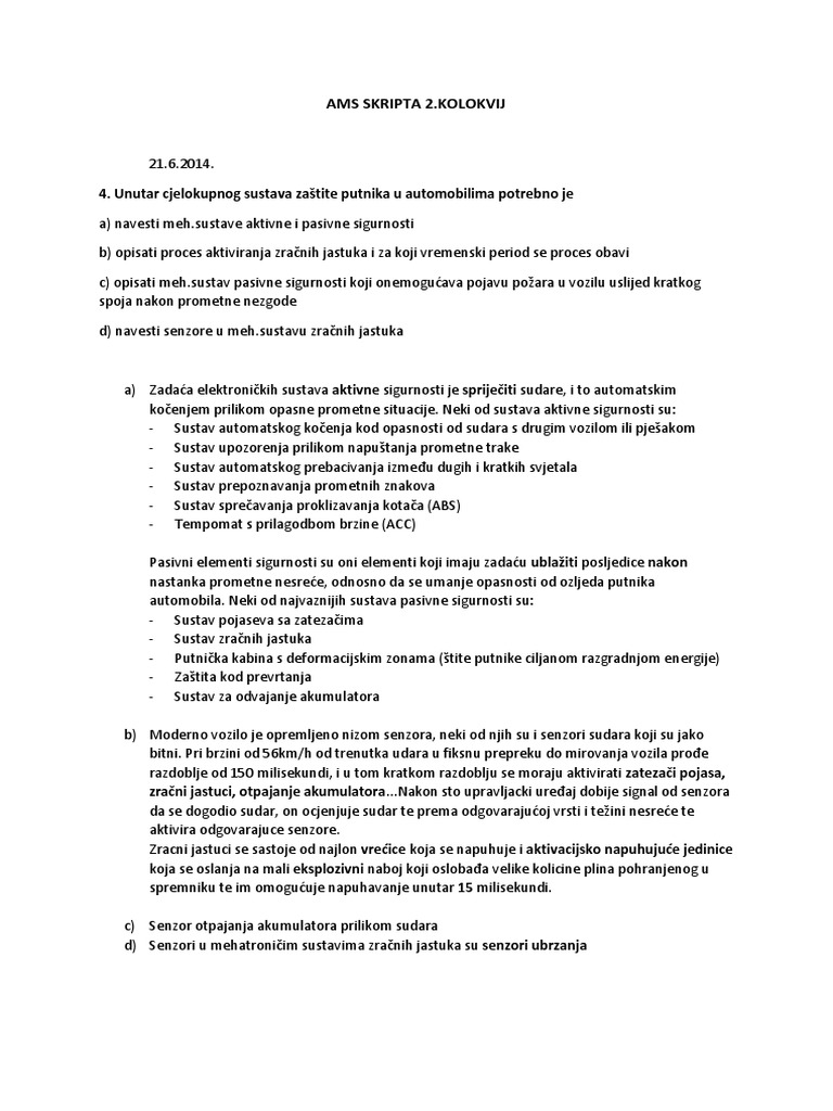 Ams Skripta 2.kolokvij | PDF