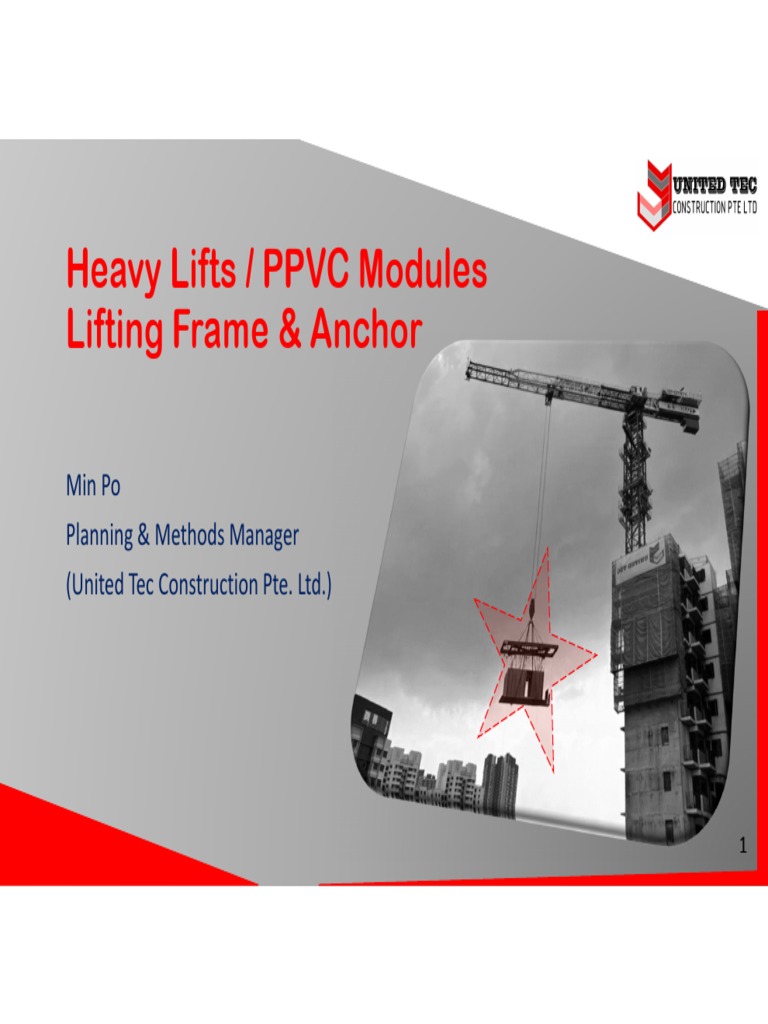 Heavy Lifts PPVC Modules Lifting Frame and Anchor | PDF | Anchor ...