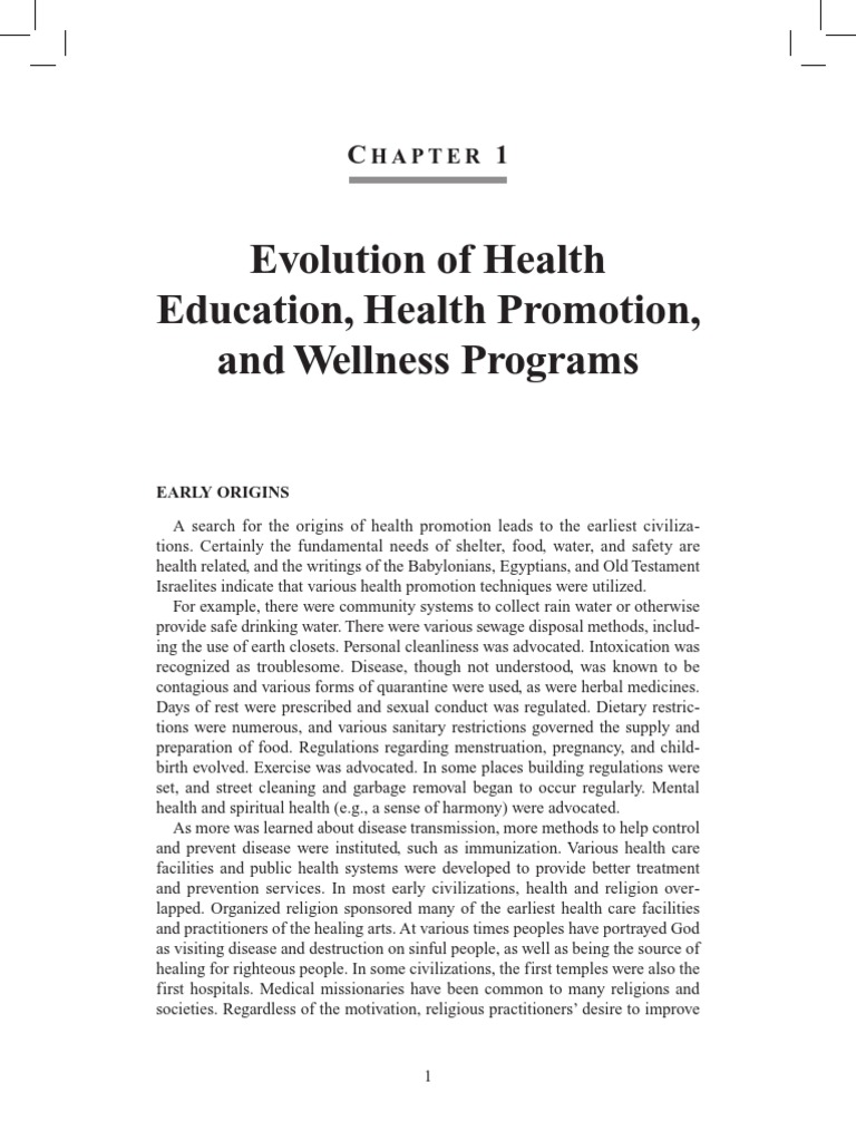 Evolution of Health Education | PDF | Health Education | Health Promotion