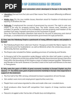 Mind Map Rise of Nationalism in Europe | PDF | Nationalism | Europe