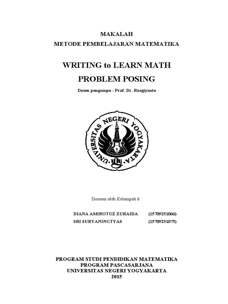 Kelompok 6 Problem Posing | PDF