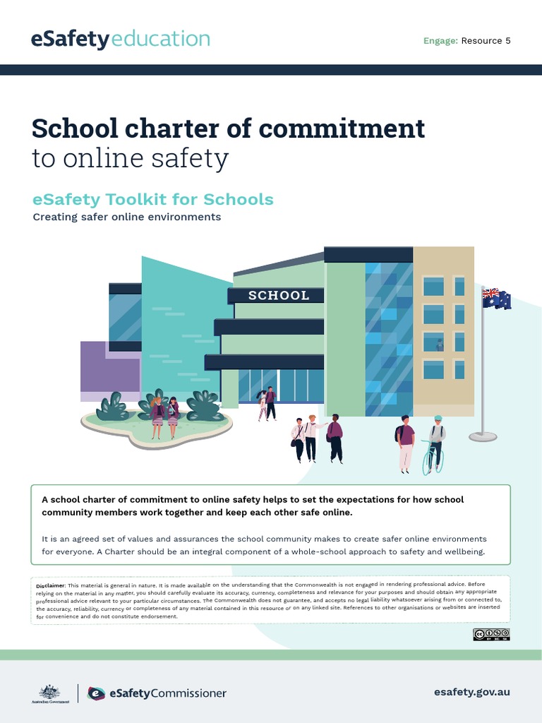Engage 5 - School Charter of Commitment To Online Safety | PDF | Safety ...