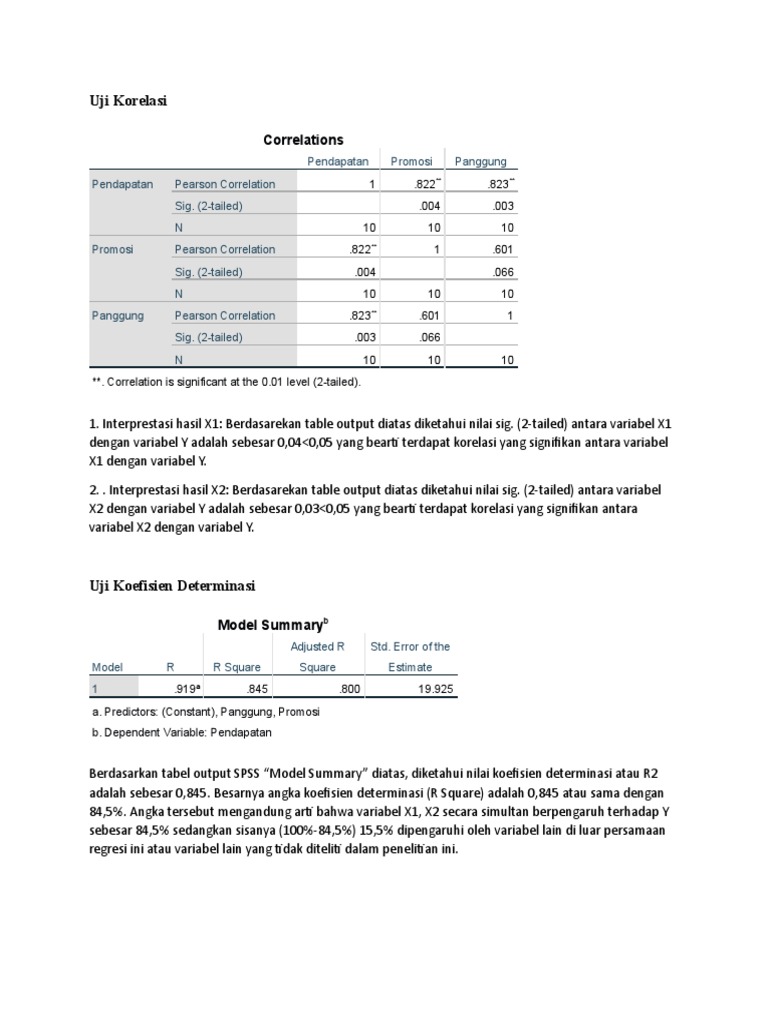 Kesimpulan-Uji Korelasi | PDF