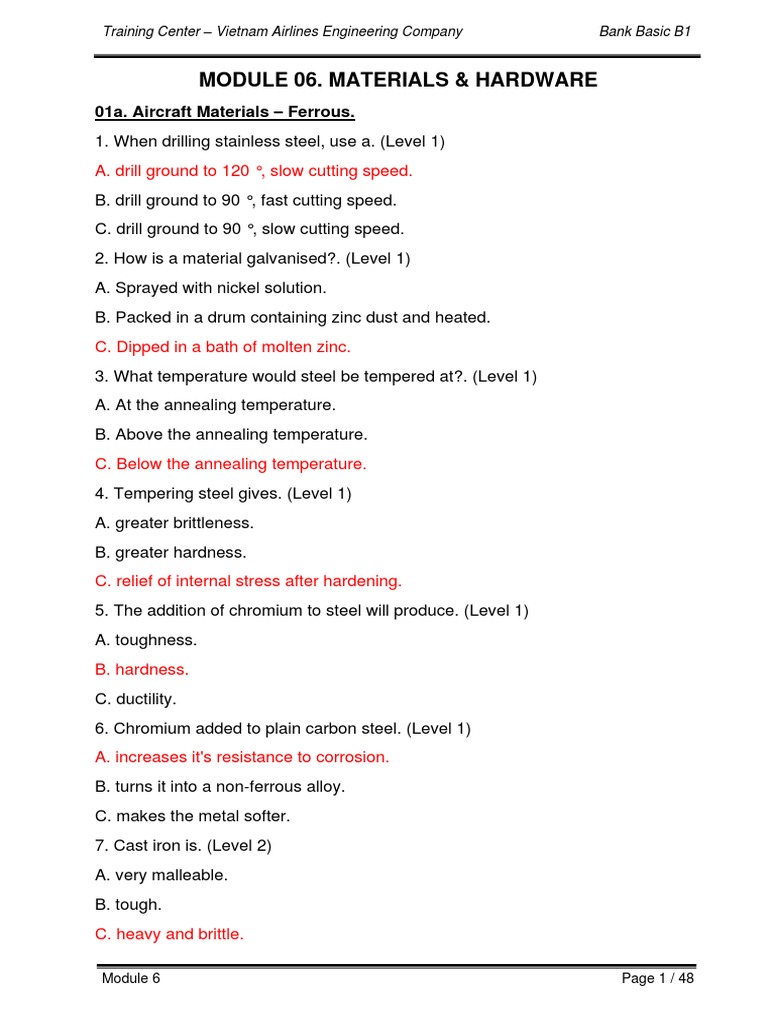 Module06 Materials Hardware 330 Pdf Corrosion Screw