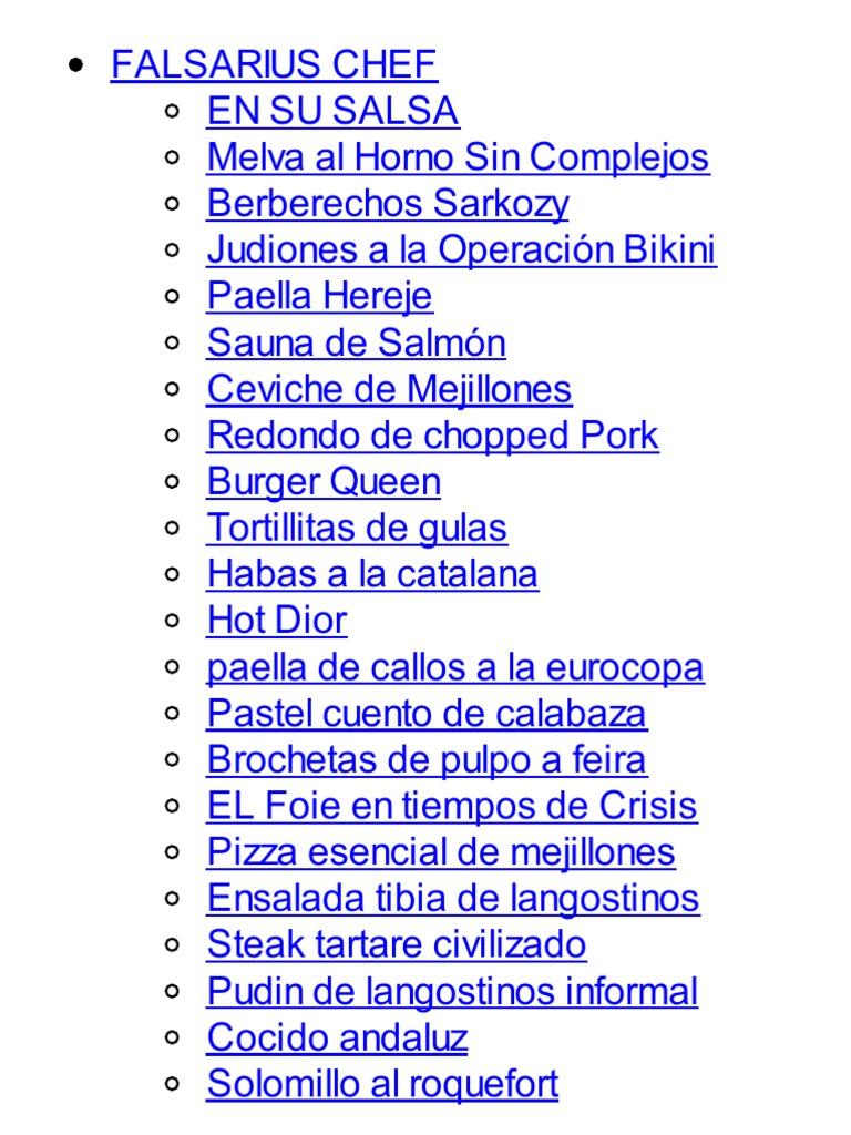 Cocina para Impostores 2 - Falsarius Chef | PDF | Aceite de oliva | Pancho