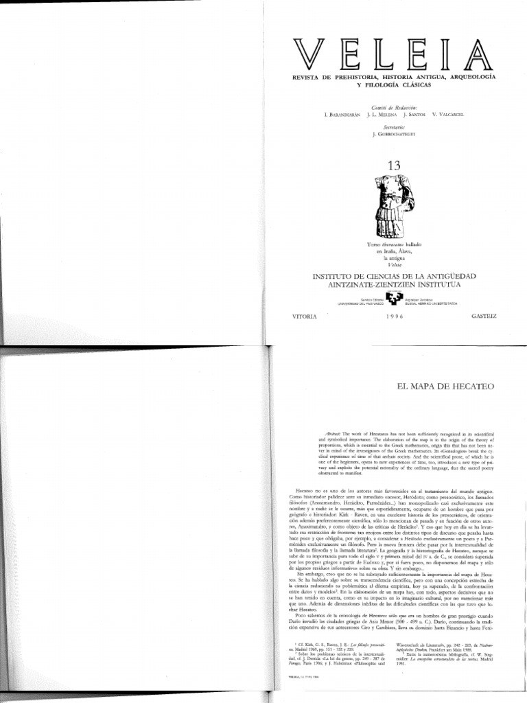 Mapa de Hecateo | PDF | Teoría | Triángulo