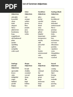 Comprehensive Adjective List | PDF | Semantic Units | Linguistic Morphology