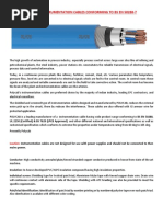 Oil-Resistant Triad Instrumentation Cables | PDF | Cable | Wire