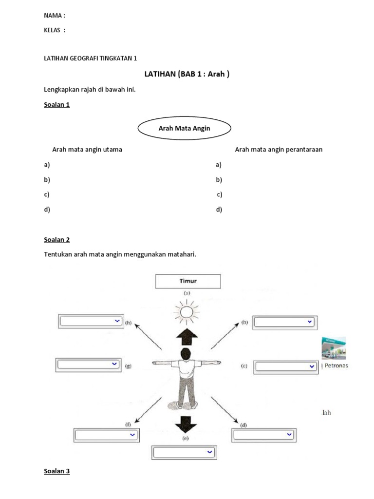 Latihan Bab 1 Arah | PDF