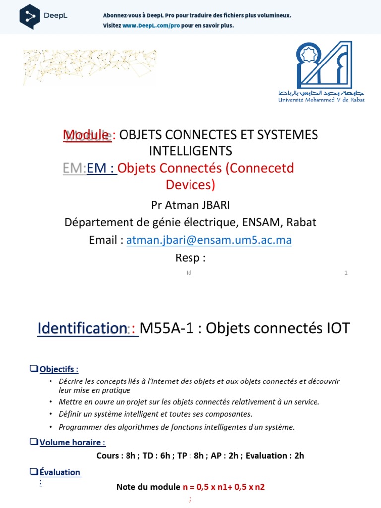 Internet of Things IoT - Course - 04 - 10 - 2021 FR | PDF | Protocole de transfert hypertexte ...