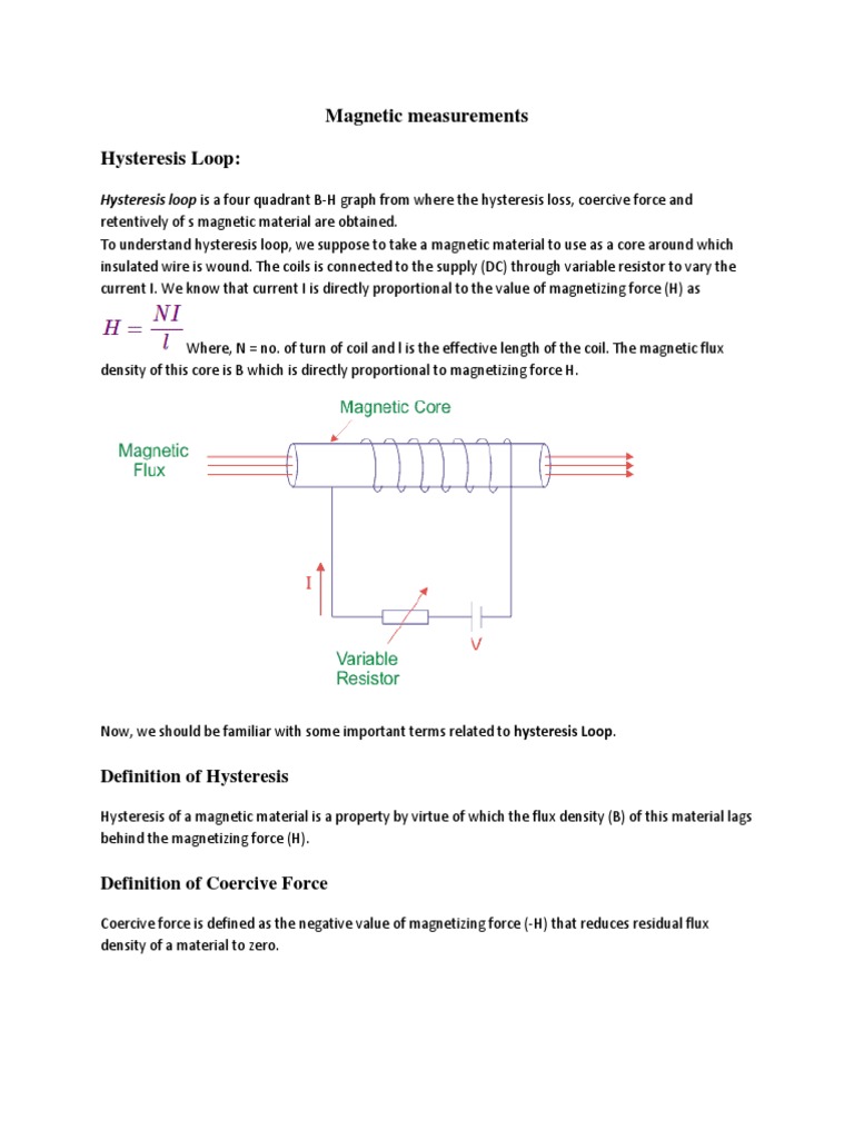 UNIT-IV Part-2 Magnetic Measurements | PDF | Inductor | Electromagnetic ...