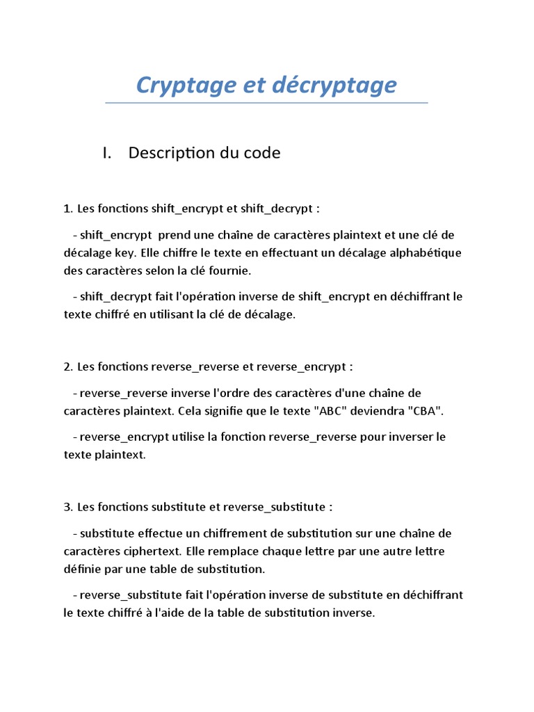 Techniques de cryptage et décryptage | PDF | Chiffre (cryptologie) | Cryptage