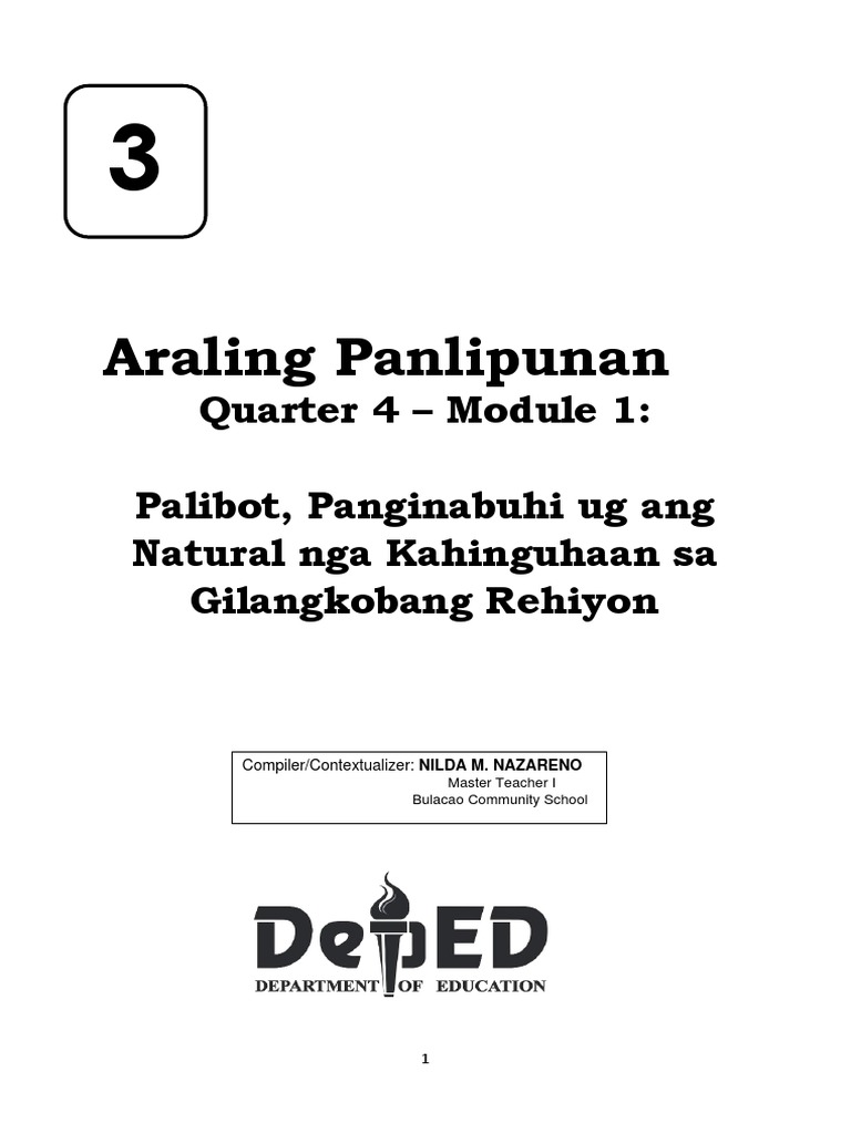 AP3 Q4 Module 1 | PDF