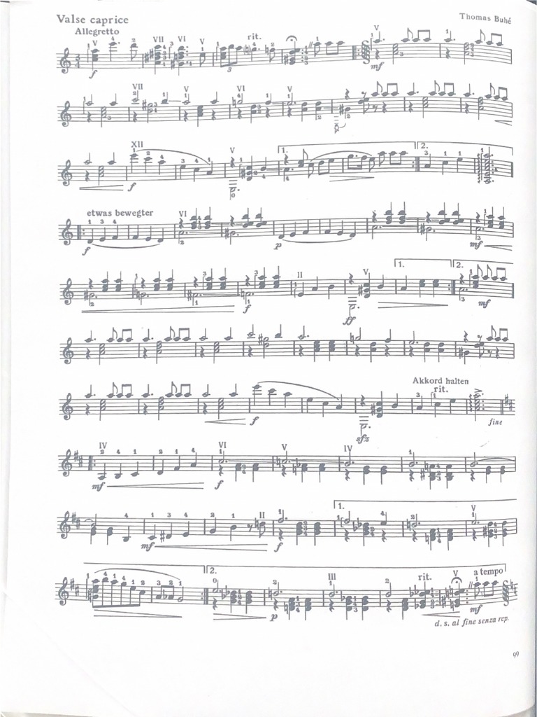 Valse Caprice (Gritarre) | PDF