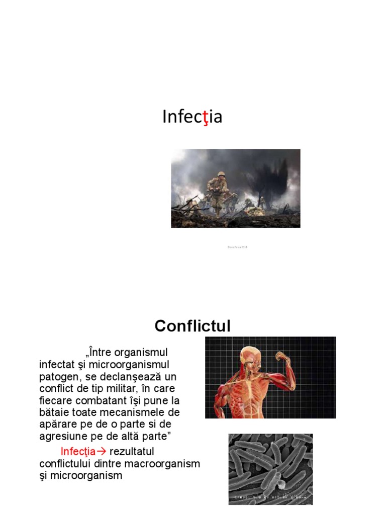 Infectia. Caractere Generale Ale Infectiei. - Mecanisme de Transmitere ...