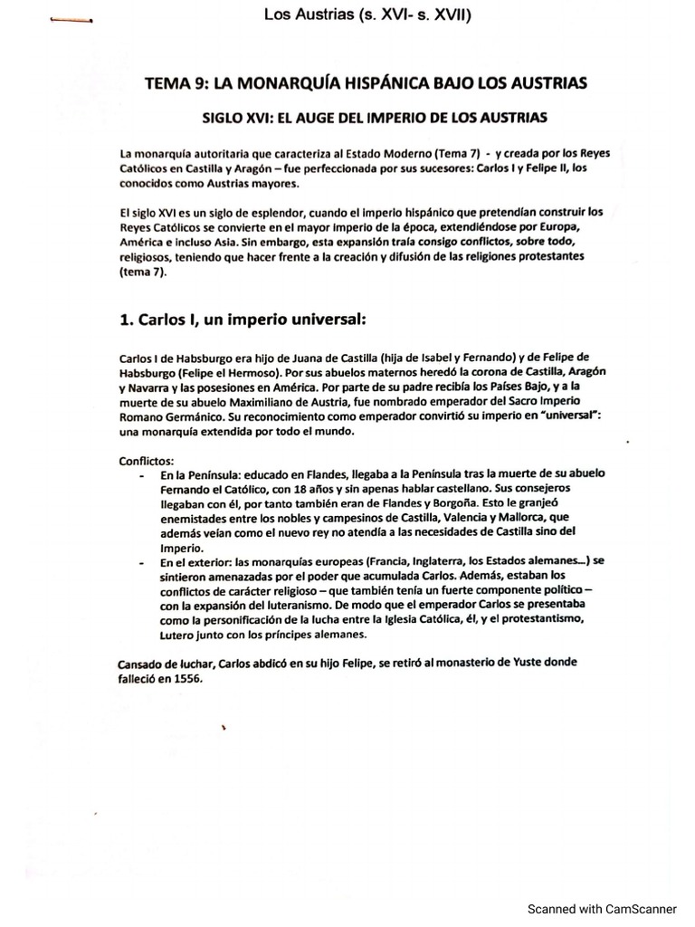 T.8 y 10 Los Austrias | PDF