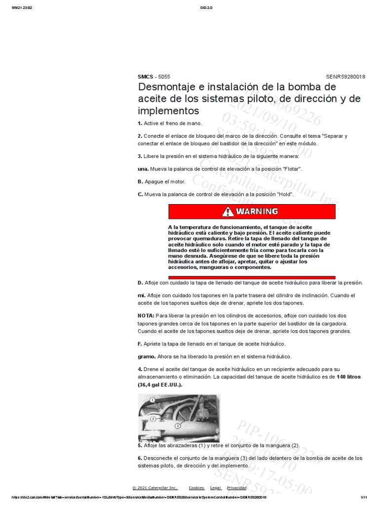 Desmontar Bomba Hidraulico | PDF | Bomba | Bienes manufacturados