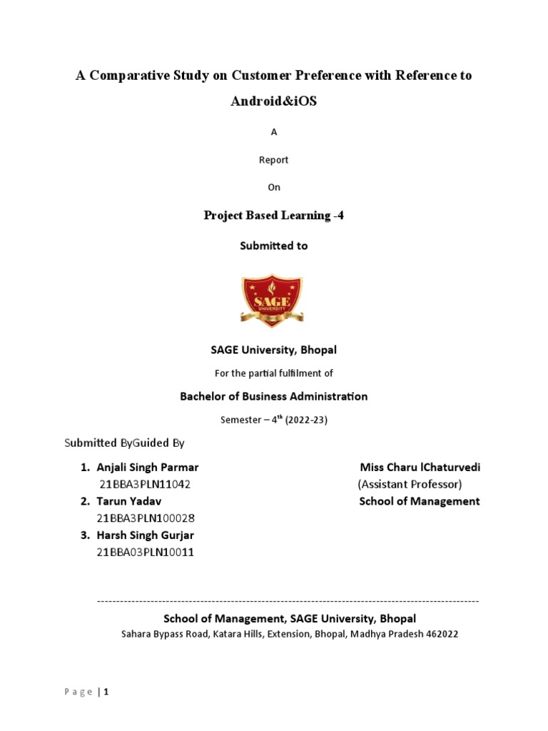 Project Based Learding - 4 | PDF | Ios | Android (Operating System) Project Based Learding - 4 | PDF | Ios | Android (Operating System)