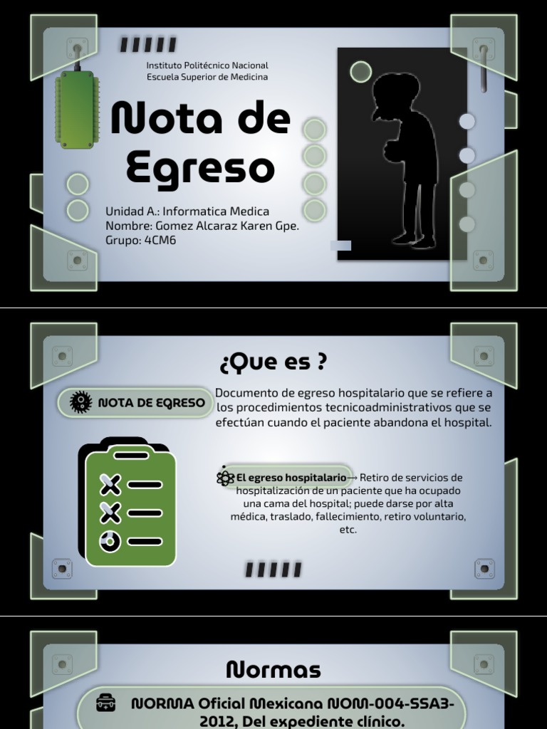 Nota de Egreso | PDF | Hospital | Medicina