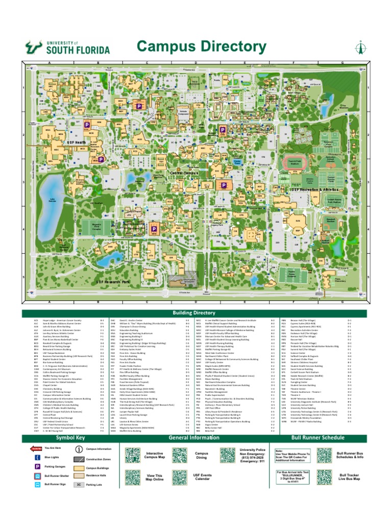 HTTPSWWW - Usf.eduadministrative Servicesparkingdocumentscampus Map ...