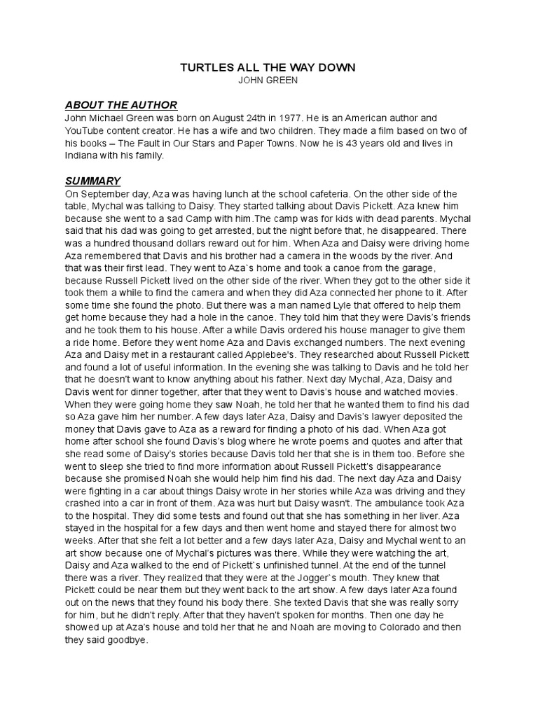 Turtles All The Way Down | PDF