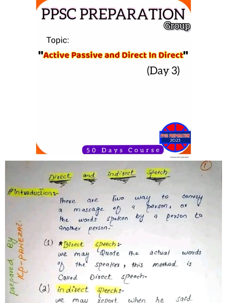 Direct in Direct Notes | PDF