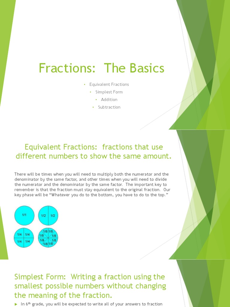 Fraction Lect 1 | PDF | Mathematical Objects | Notation