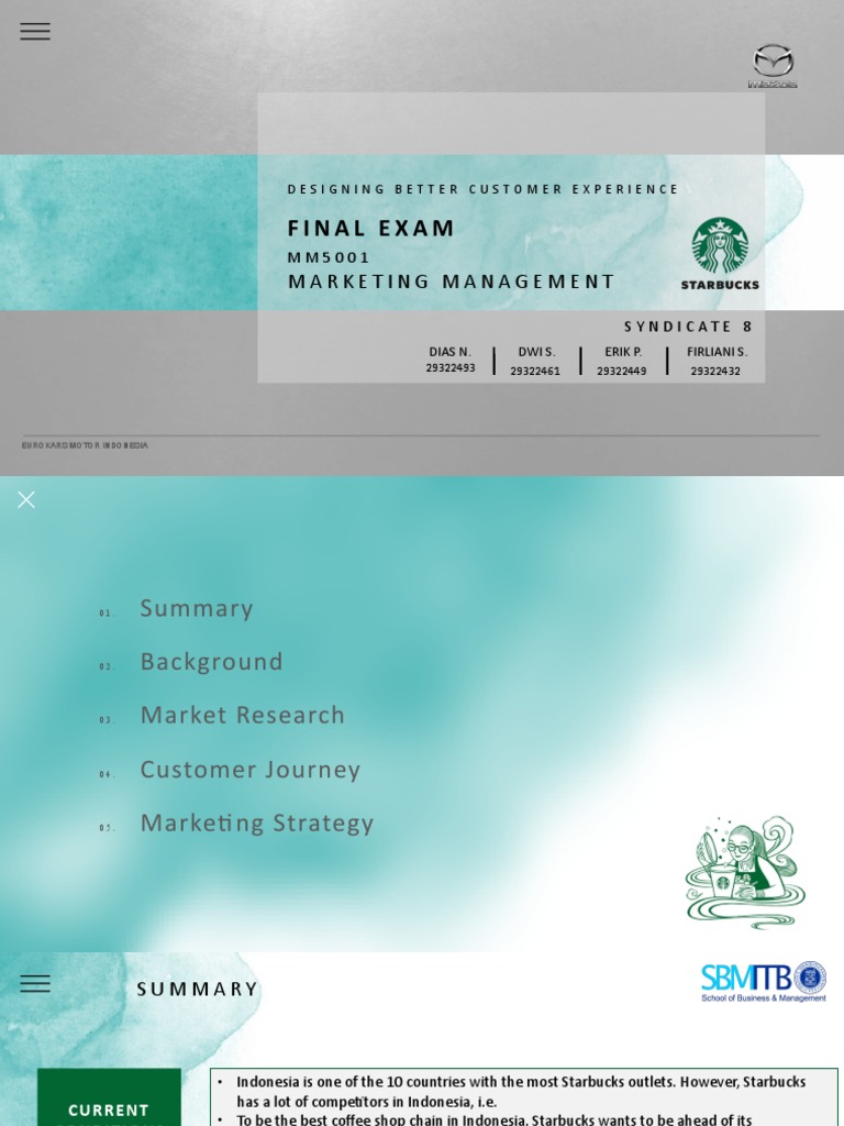 SMEMBA 7 - Syndicate 8 - Marketing Management | PDF | Starbucks | Brand