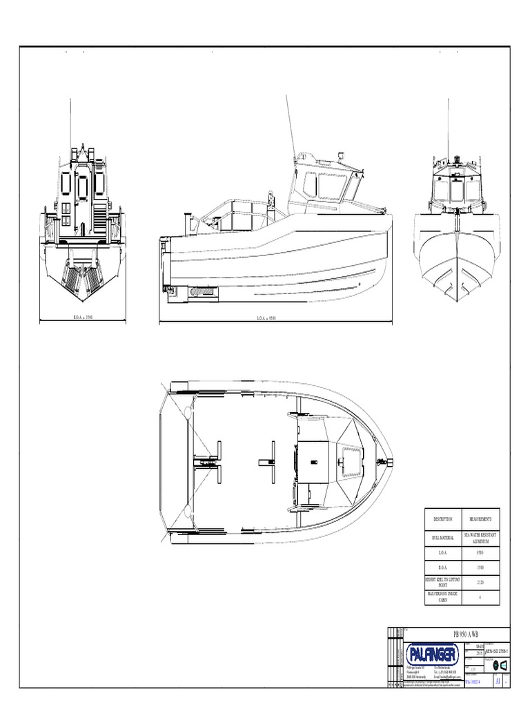 PB 950 A WB: The Netherlands Tel.: (+31) 854 868 200 Palfinger Boats BV ...
