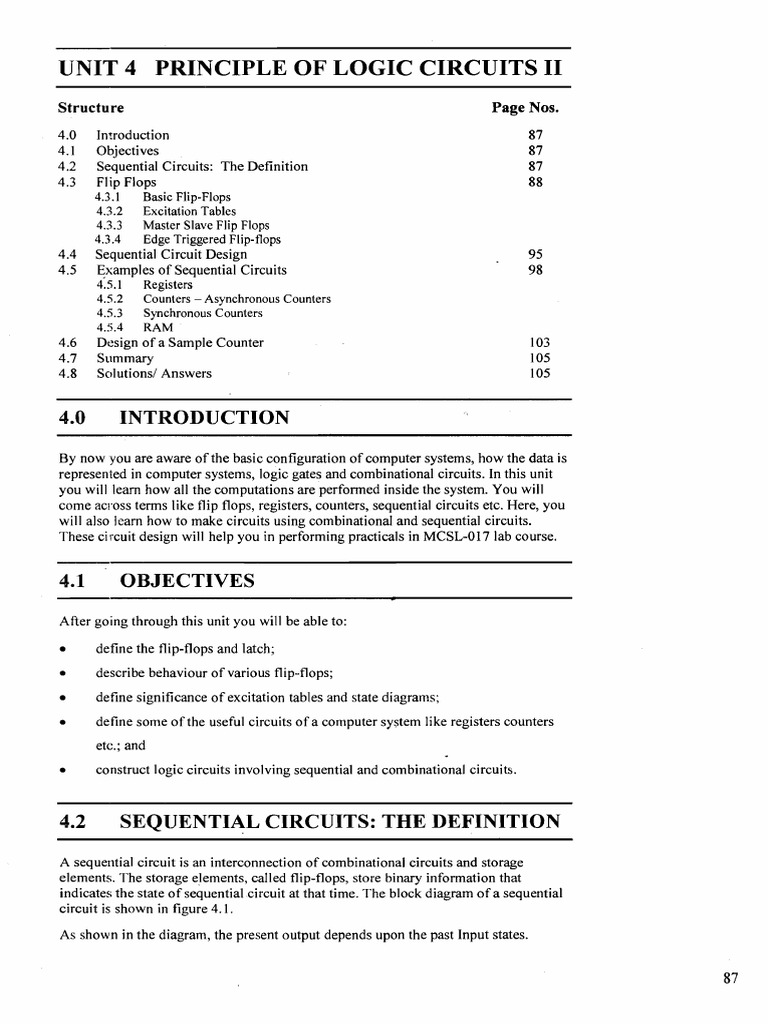 Unit 4 | PDF | Logic Gate | Electronic Circuits