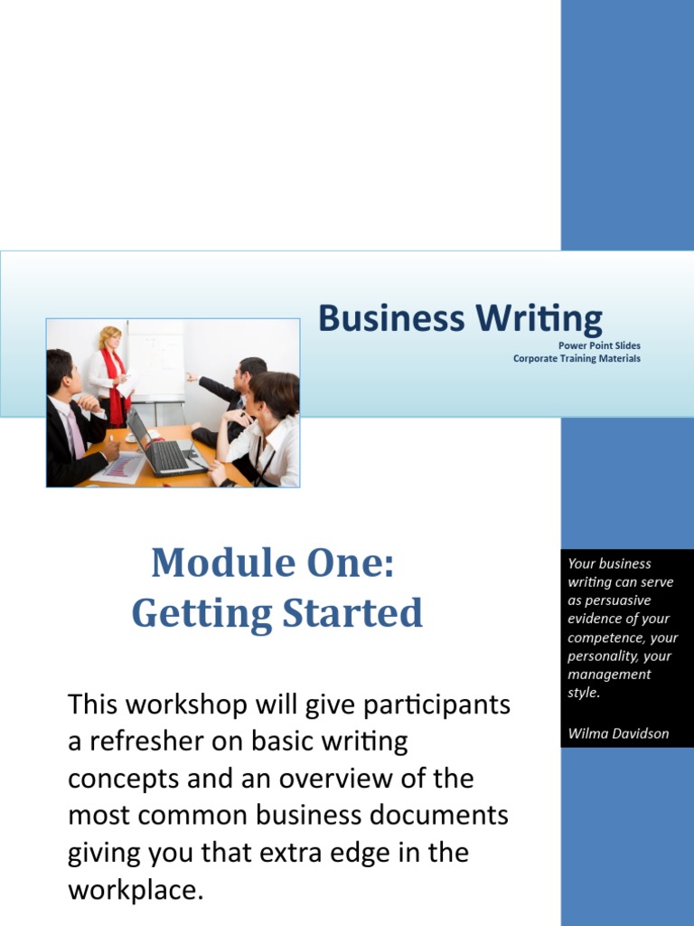 Effective Business Writing Training | PDF | Sentence (Linguistics ...