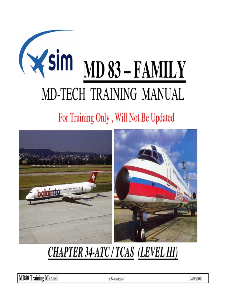 Sim TTM 83-34 - Atc Tcas-Level3 | PDF | Transponder (Aeronautics) | Wireless