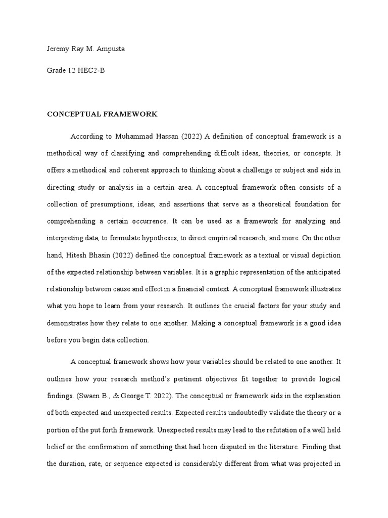 Conceptual Framework | PDF | Conceptual Model | Information