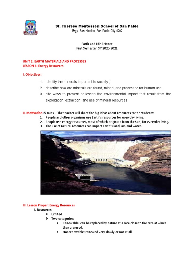 Week 3 Module 6 (5th LECTURE) Energy Resources | PDF | Fuels | Petroleum