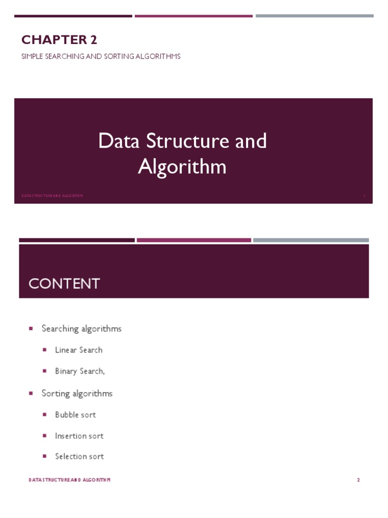 Chapter 2-Simple Searching&sorting Algorithms | PDF | Algorithms | Applied Mathematics