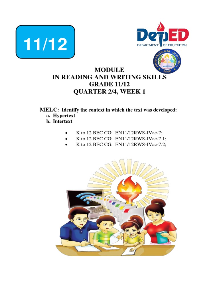 Module in Reading and Writing Q2-Q4 Week 1 | PDF | Intertextuality