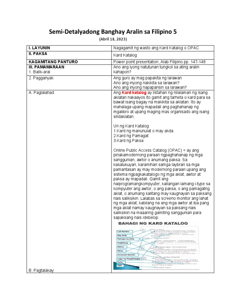 Fil DLL - April 18 | PDF