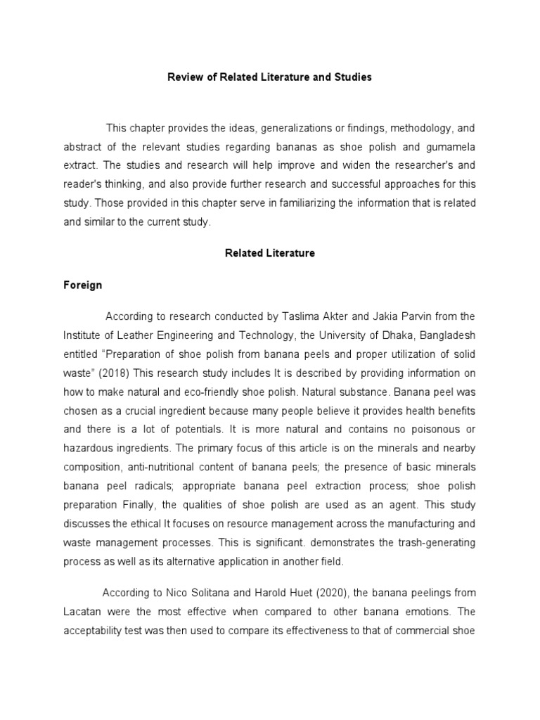 Review of Related Literature and Studies | PDF