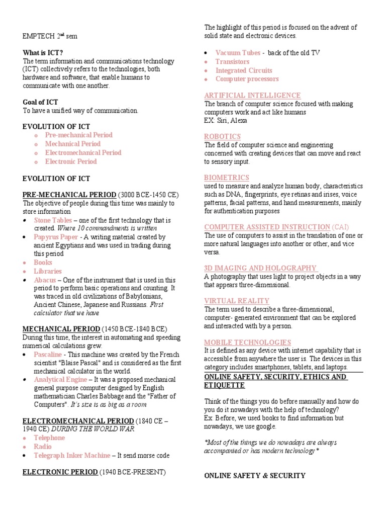 EMPTECH 3rd Quarter | PDF | Multimedia | Media (Communication)