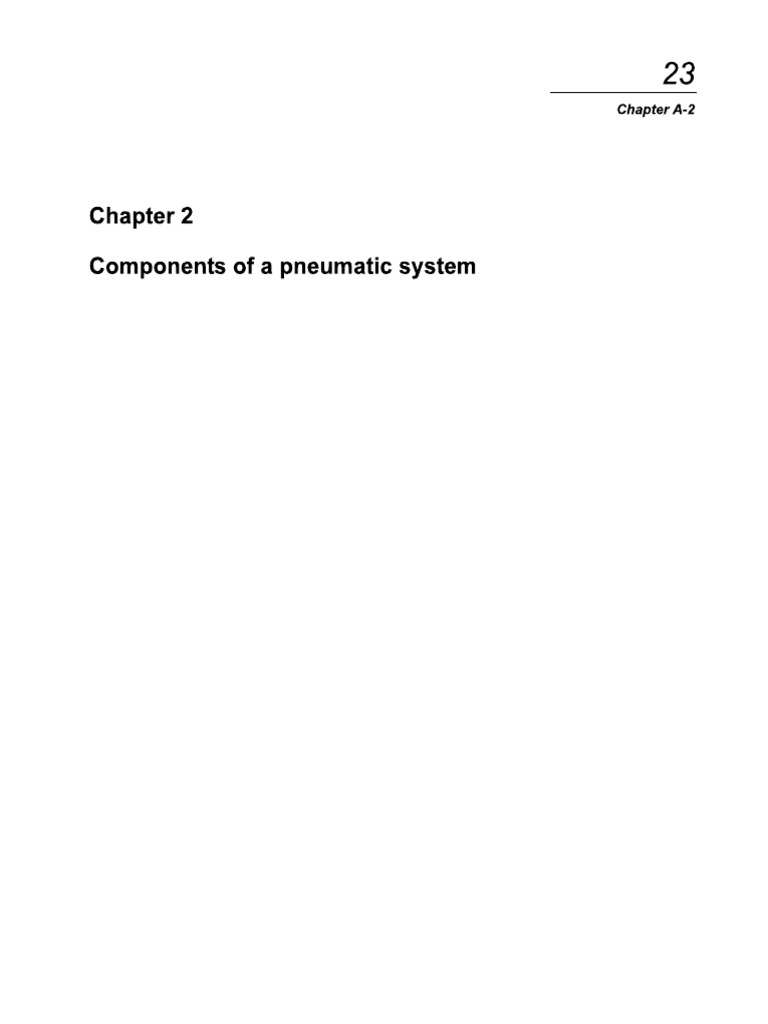 Components of a pneumatic system | PDF
