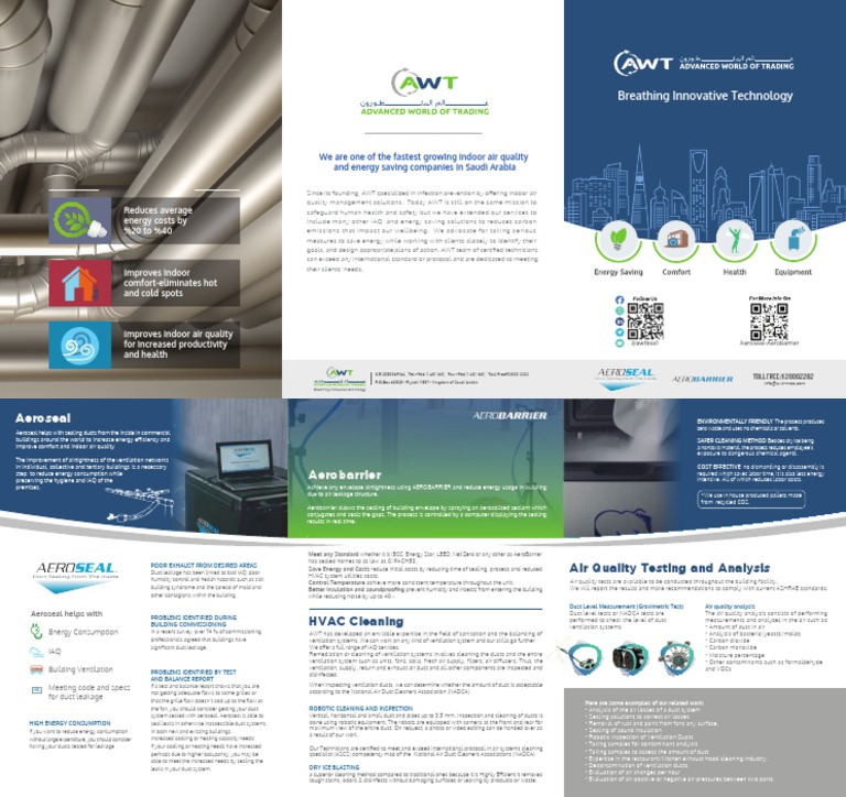 AWT Company Brochure | PDF | Duct (Flow) | Air Pollution