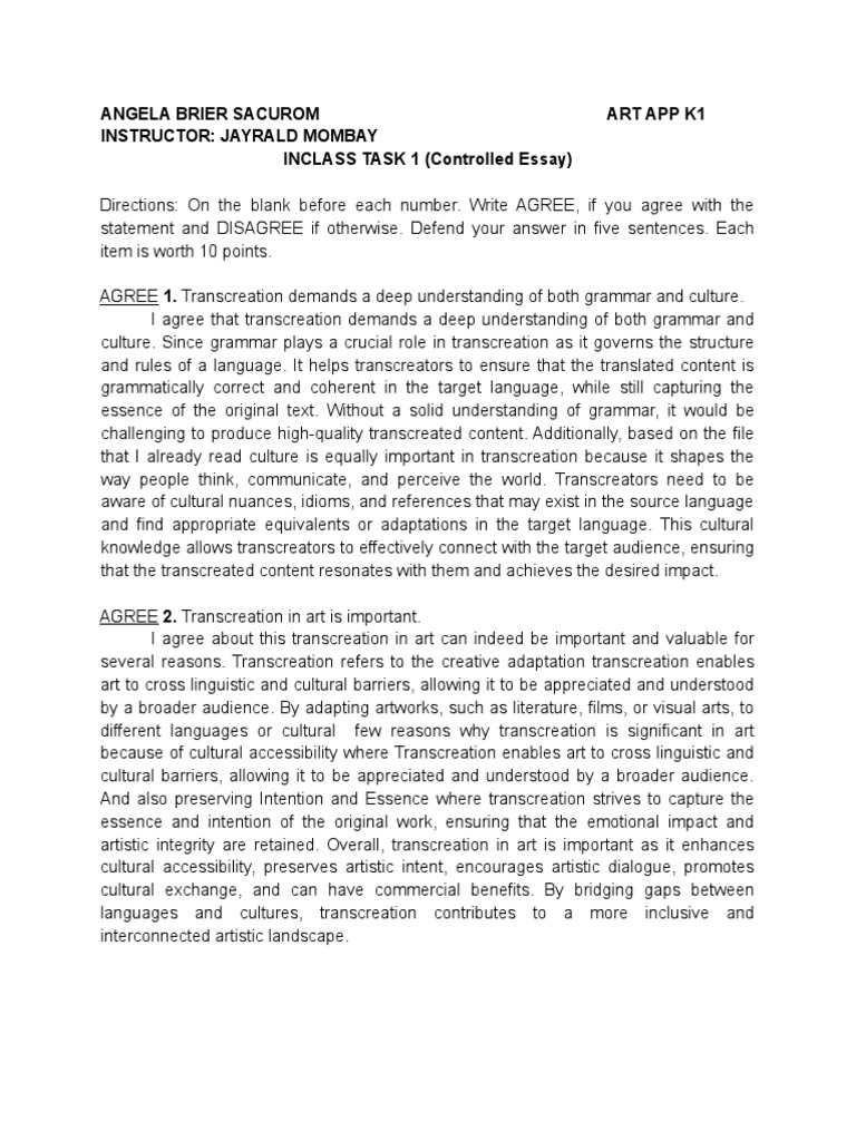 Inclass Task 1 Janine | PDF | Translations | Linguistics