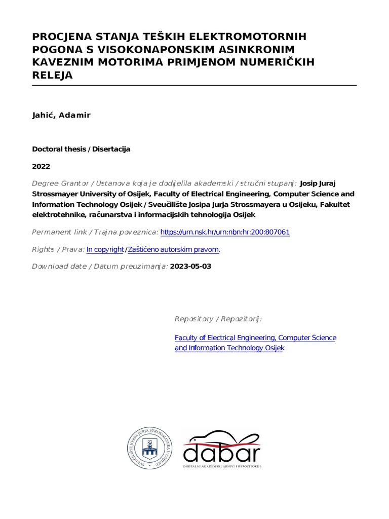 Dotorat Adamir Jahic 1 | PDF