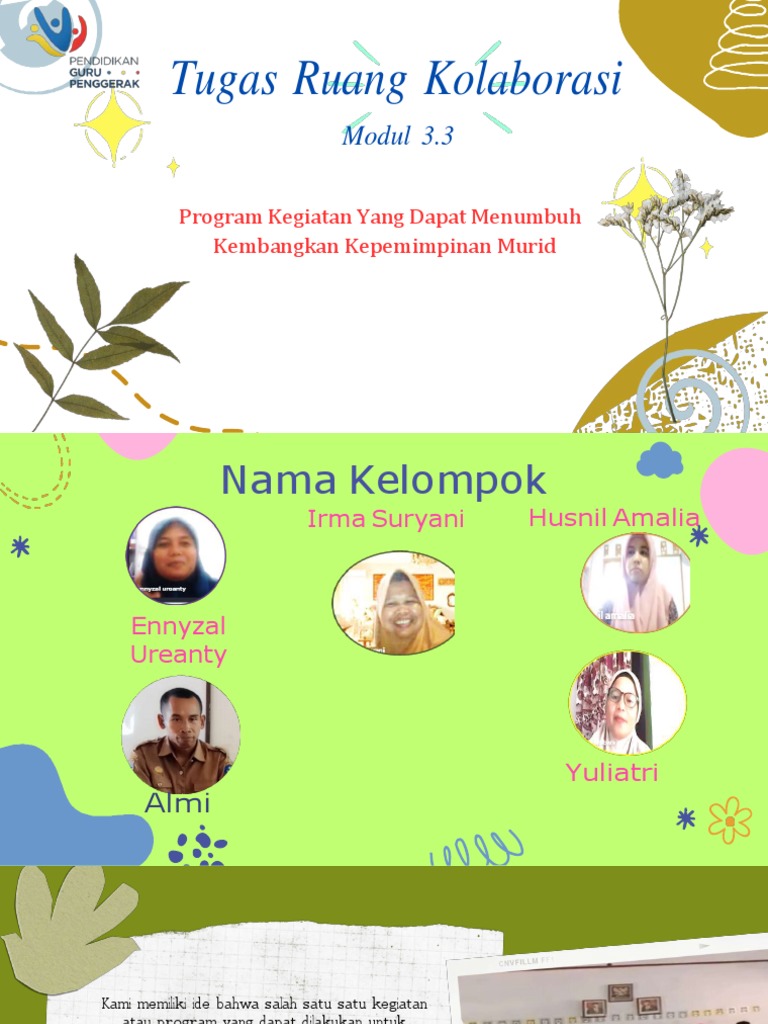 Tugas Ruang Kolaborasi Modul 3.3 Kelompok 2 OK | PDF
