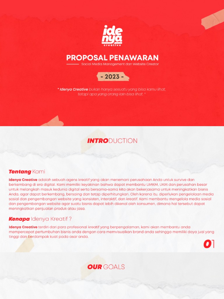 Proposal Penawaran Dan Portofolio Idenya Creative (U) | PDF